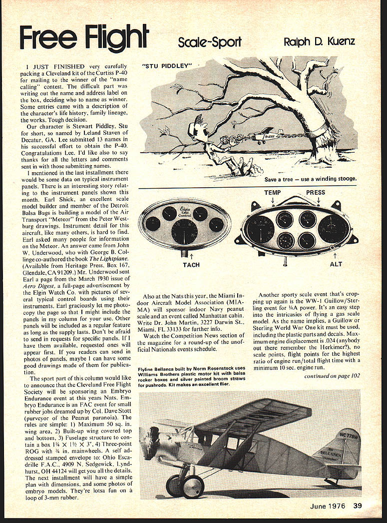 Free Flight: Scale-Sport | Model Aviation Library