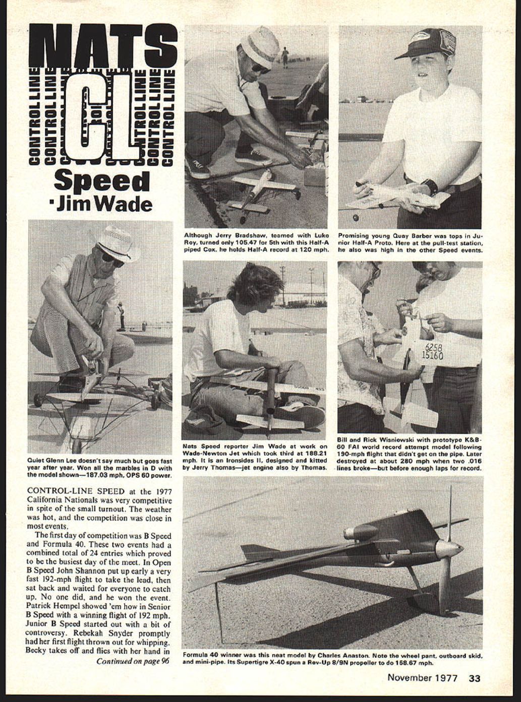 Nats CL: Speed | Model Aviation Library