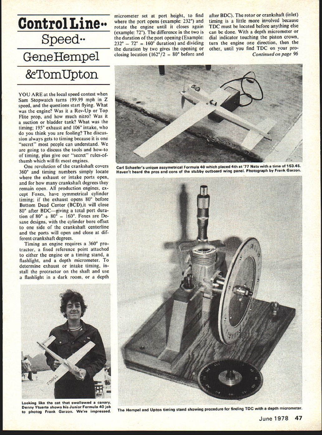 Control Line: Speed | Model Aviation Library