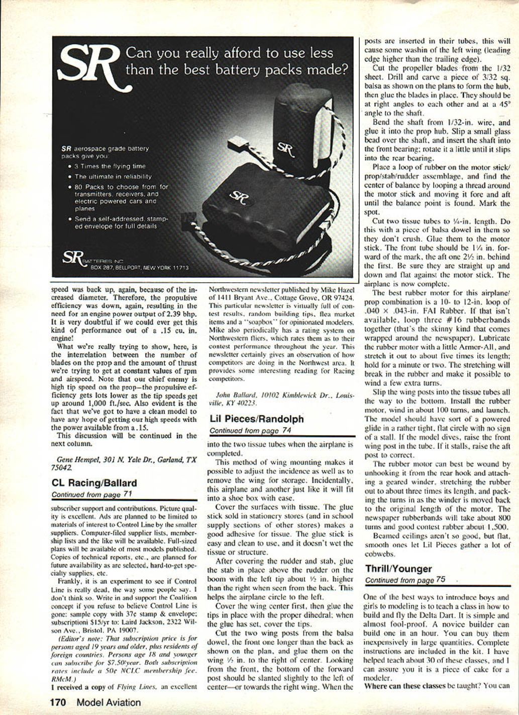 Control Line: Racing | Model Aviation Library