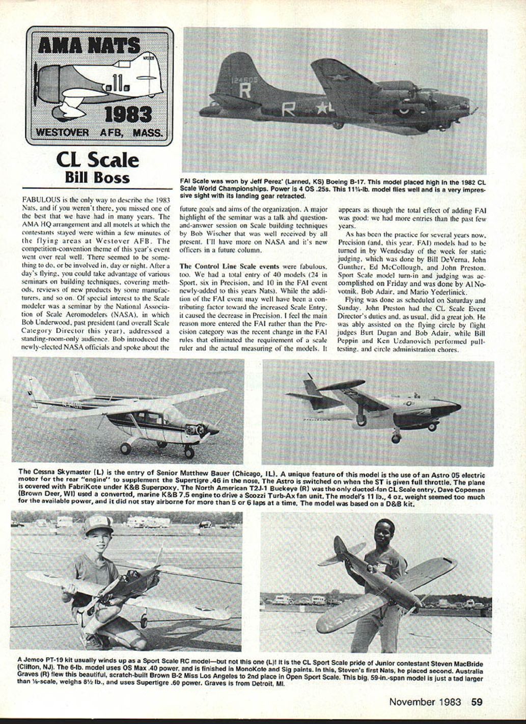 AMA Nats 1983: CL Scale | Model Aviation Library
