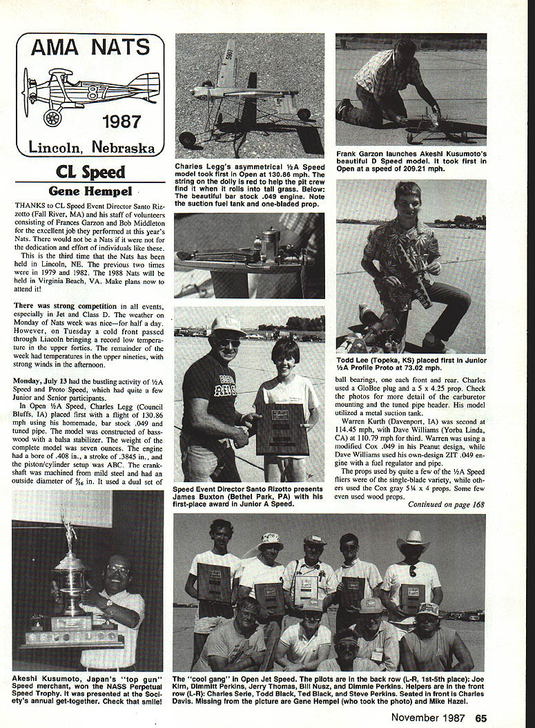 AMA Nats: CL Speed | Model Aviation Library