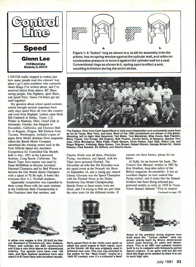 Control Line: Speed | Model Aviation Library