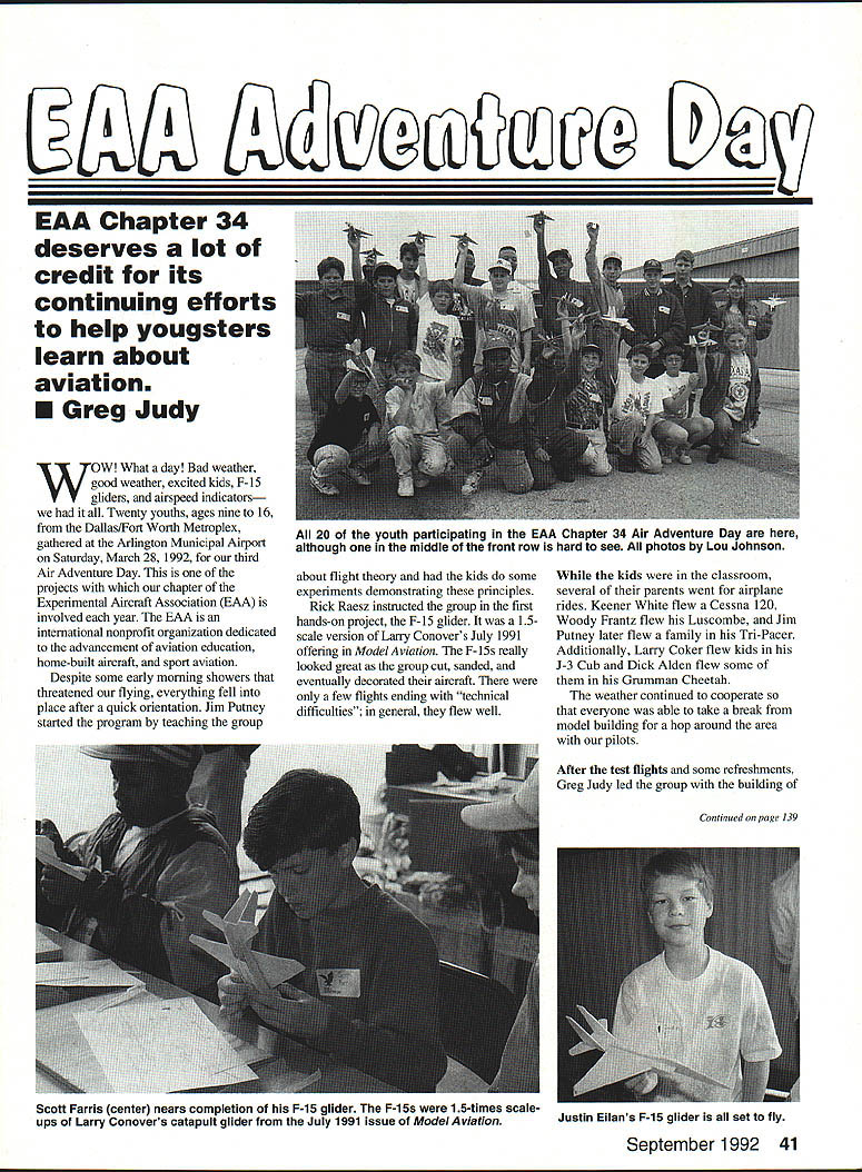 EAA Adventure Day | Model Aviation Library