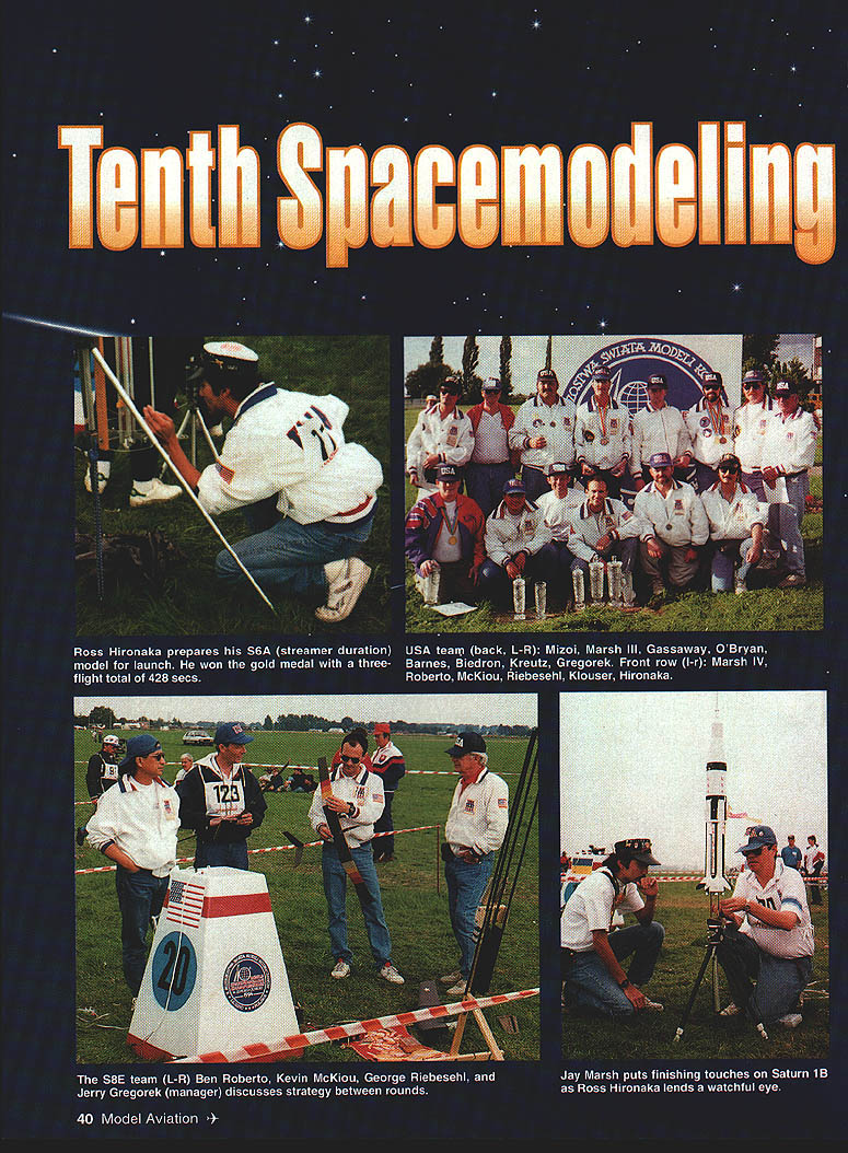 Tenth Spacemodeling World Champs | Model Aviation Library