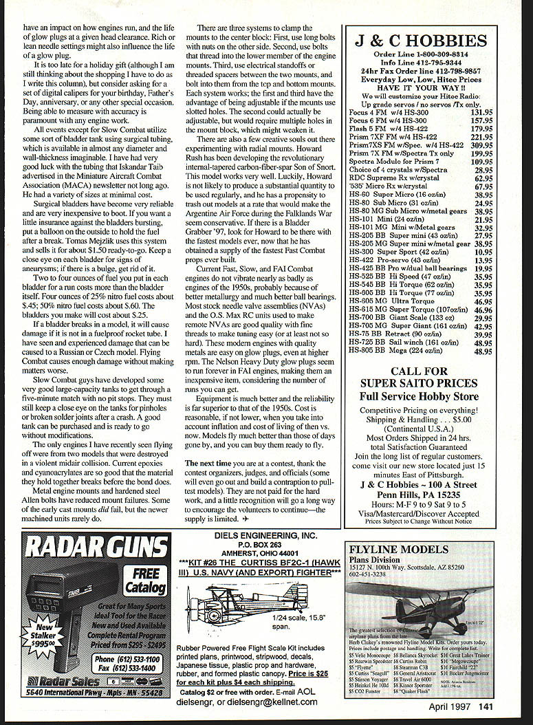 Control Line: Combat | Model Aviation Library