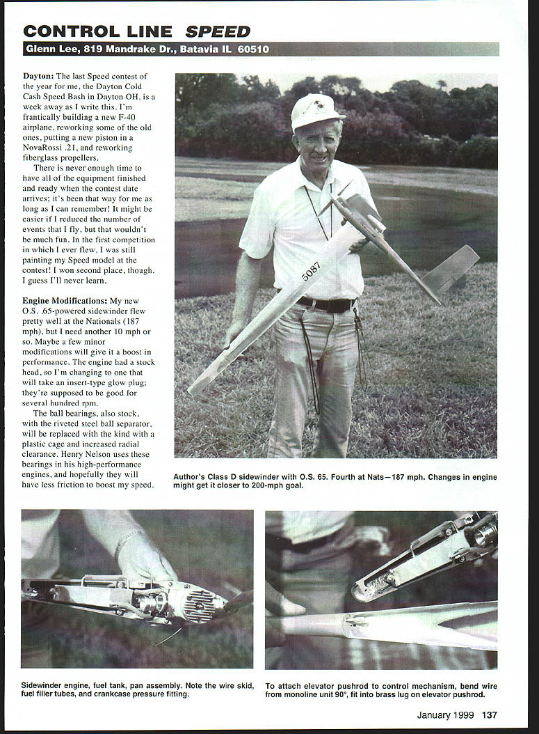 Control Line: Speed | Model Aviation Library