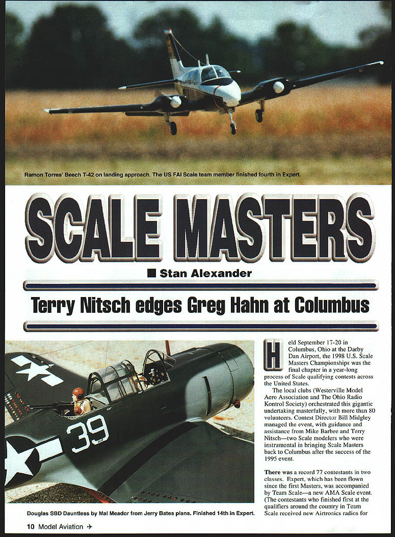 Scale Masters: Terry Nitsch edges Greg Hahn at Columbus | Model ...