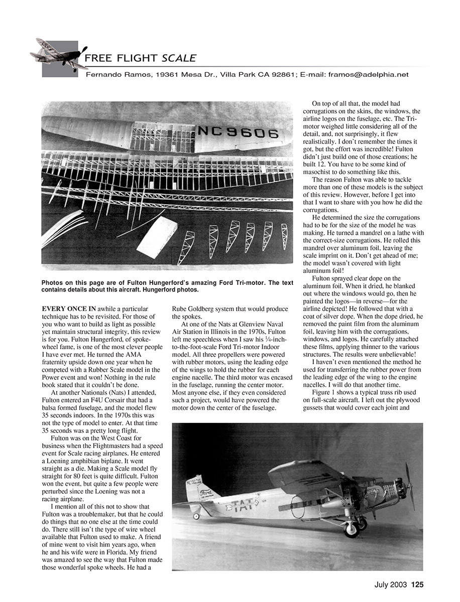 FREE FLIGHT SCALE - 2003/07 | Model Aviation Library