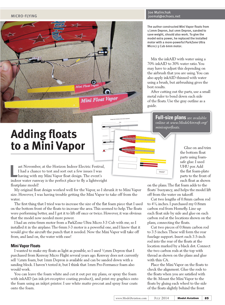Micro-Flying 2014/07 | Model Aviation Library