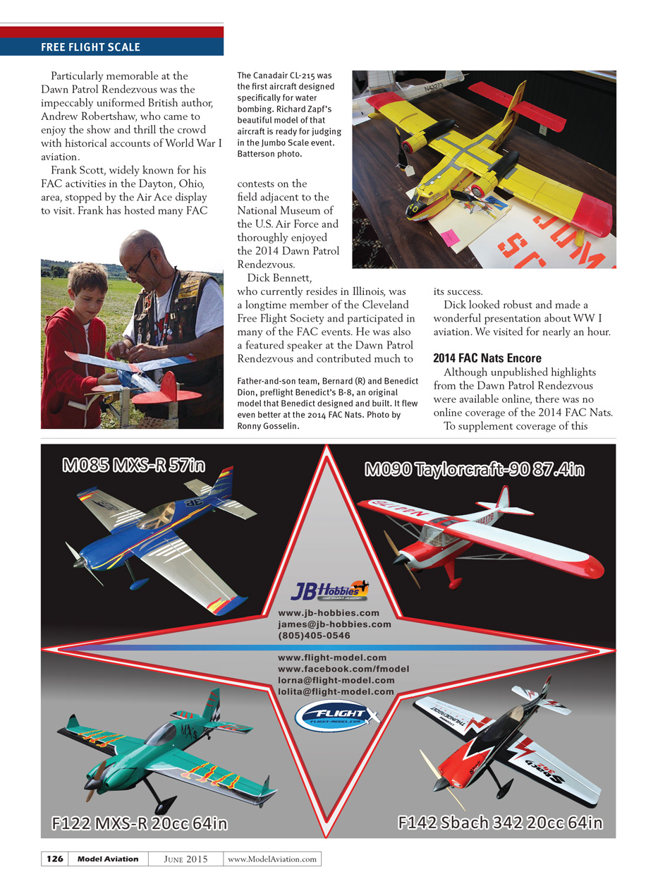 Free Flight Scale - But wait, there’s more! - 2015/06 | Model Aviation ...