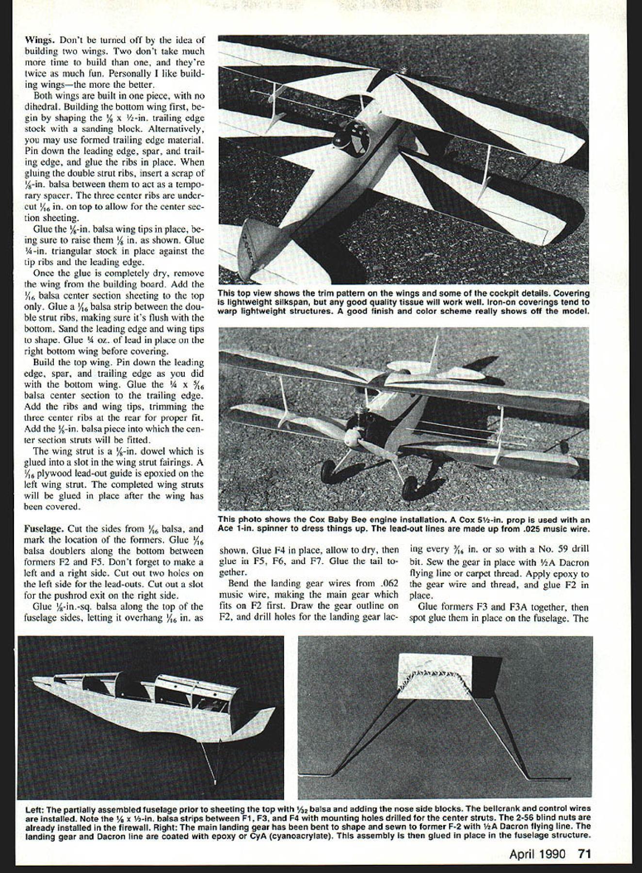 Cox Special | Model Aviation Library