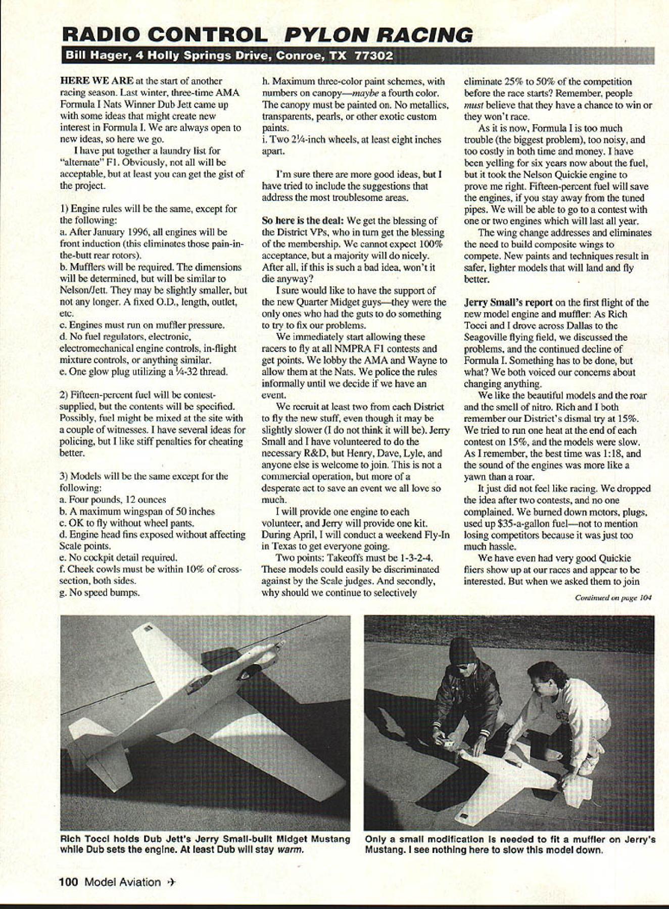 Radio Control: Pylon Racing | Model Aviation Library