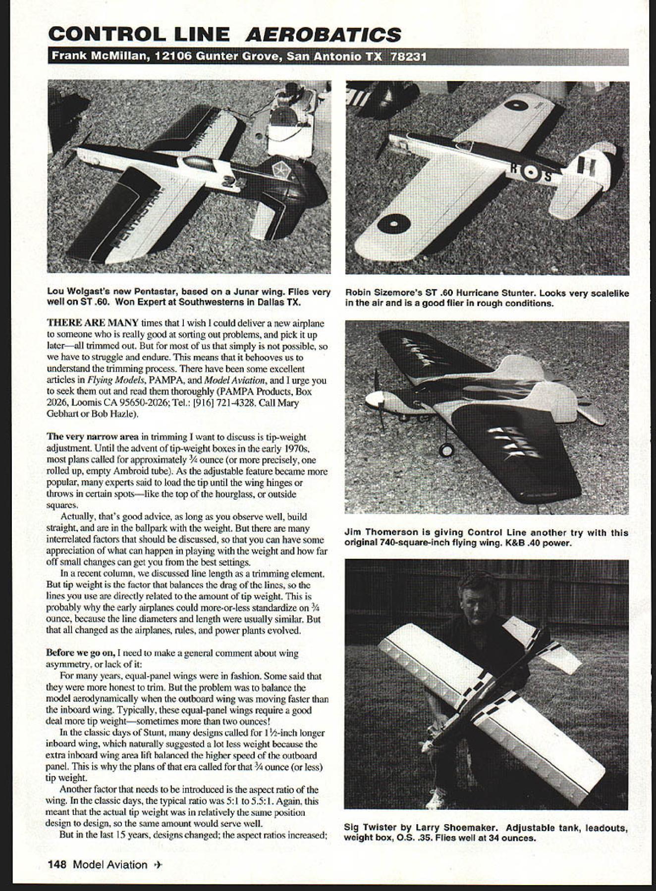 Control Line: Aerobatics | Model Aviation Library