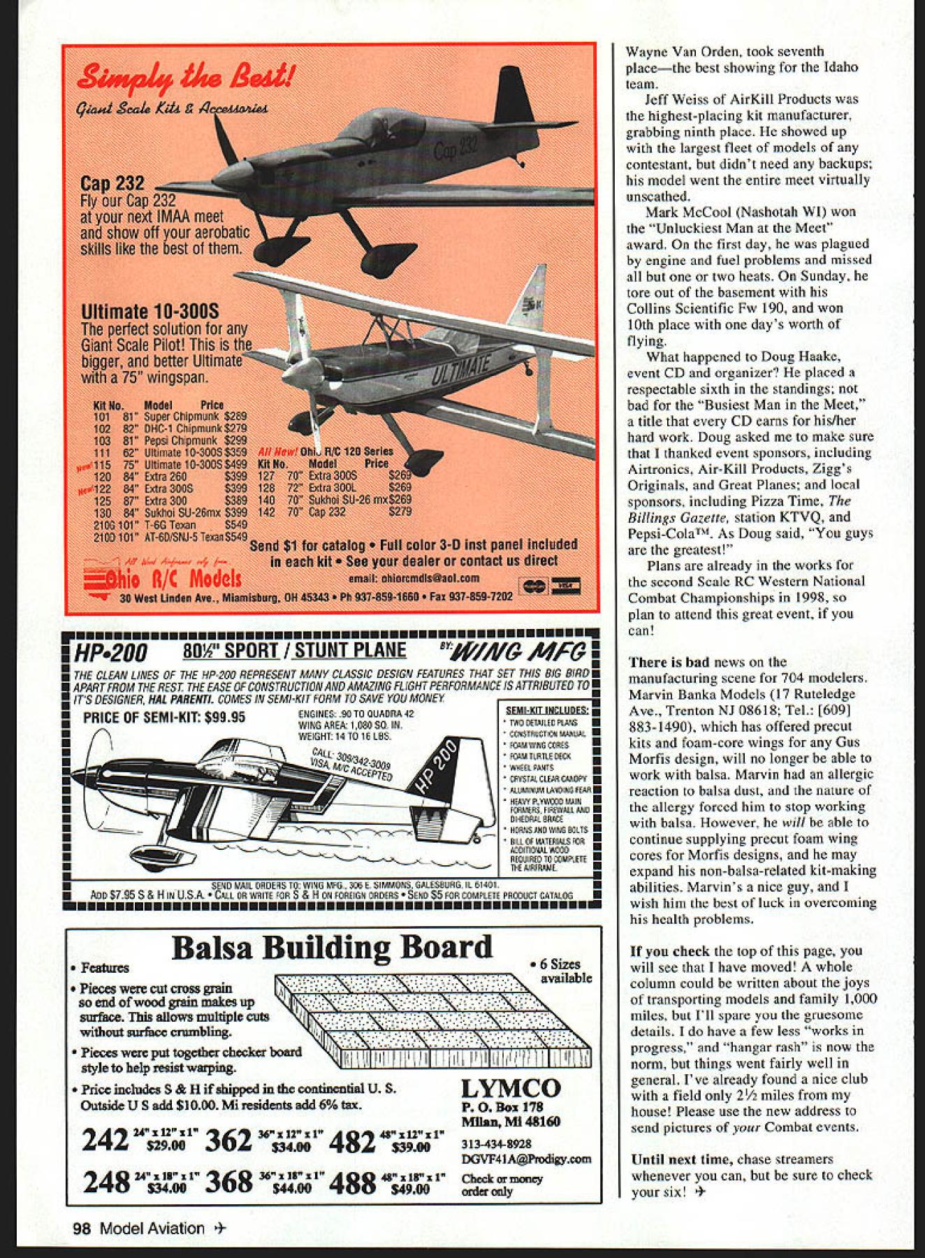 Radio Control: Combat | Model Aviation Library