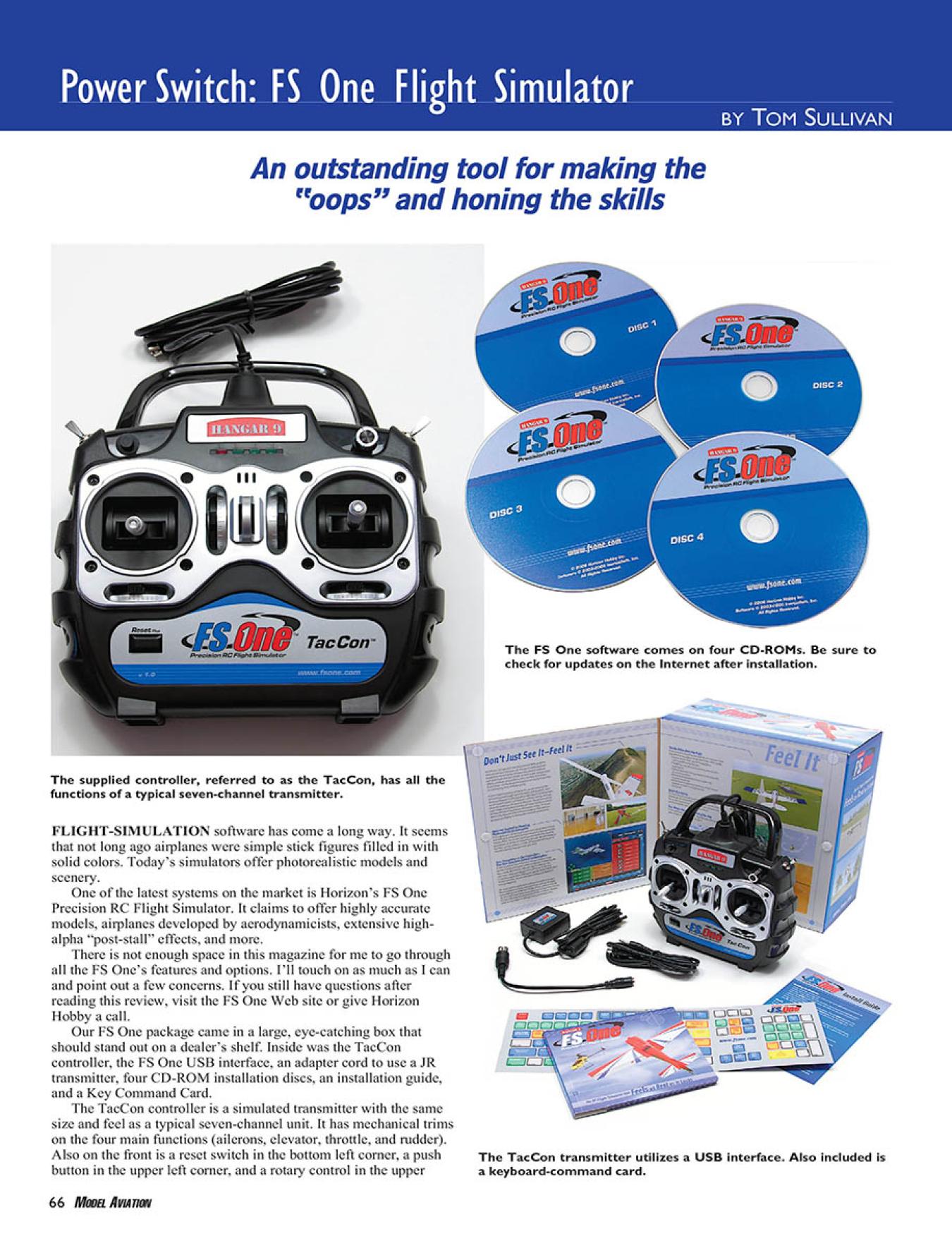 Power Switch: FS One Flight Simulator - 2007/10 | Model Aviation Library