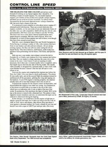 Control Line Speed | Model Aviation Library