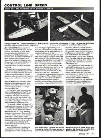 Control Line: Speed | Model Aviation Library